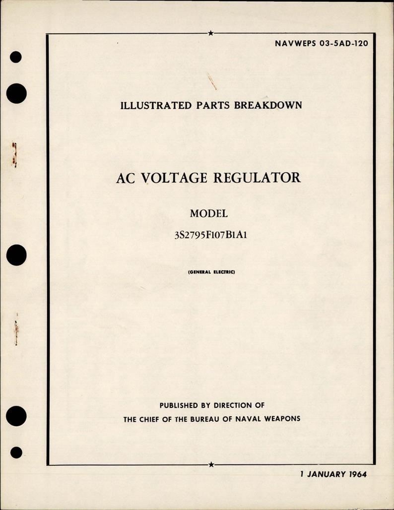 Illustrated Parts Breakdown for AC Voltage Regulator - Model ...
