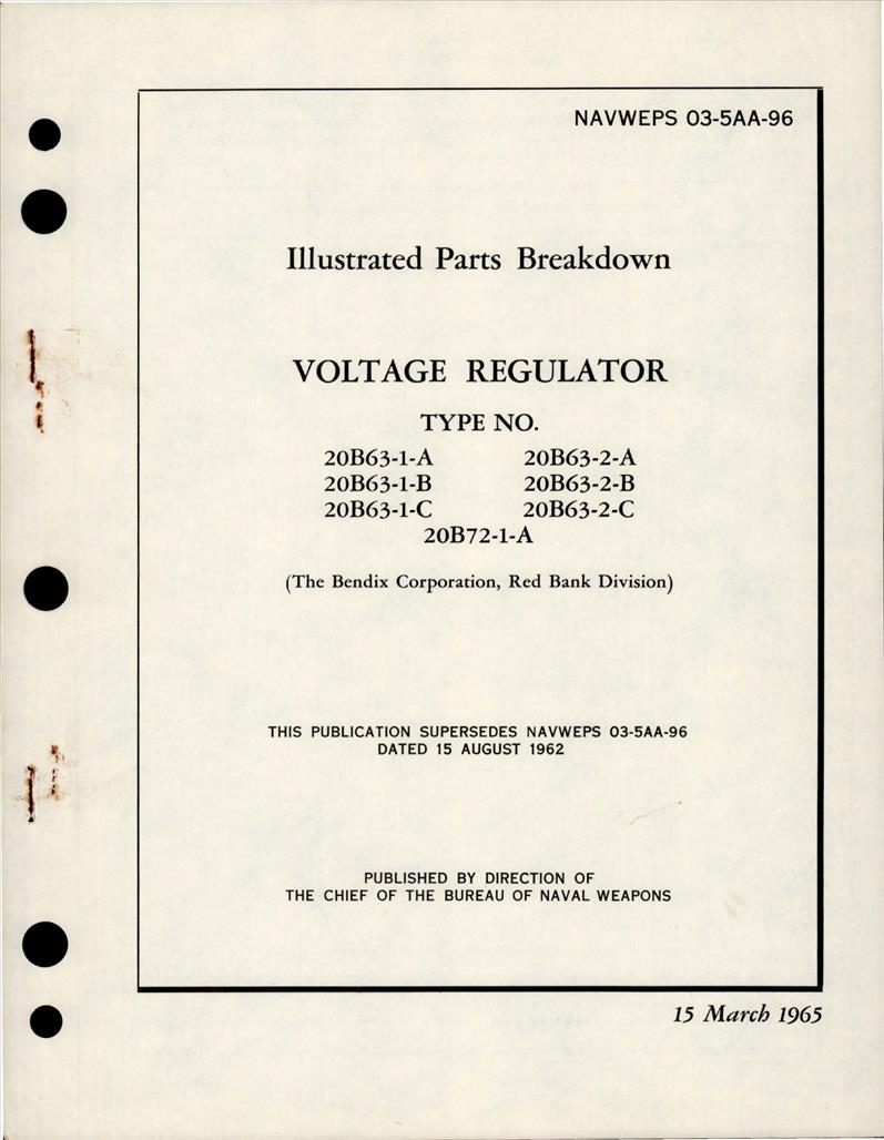 Illustrated Parts Breakdown for Voltage Regulator - AirCorps Library