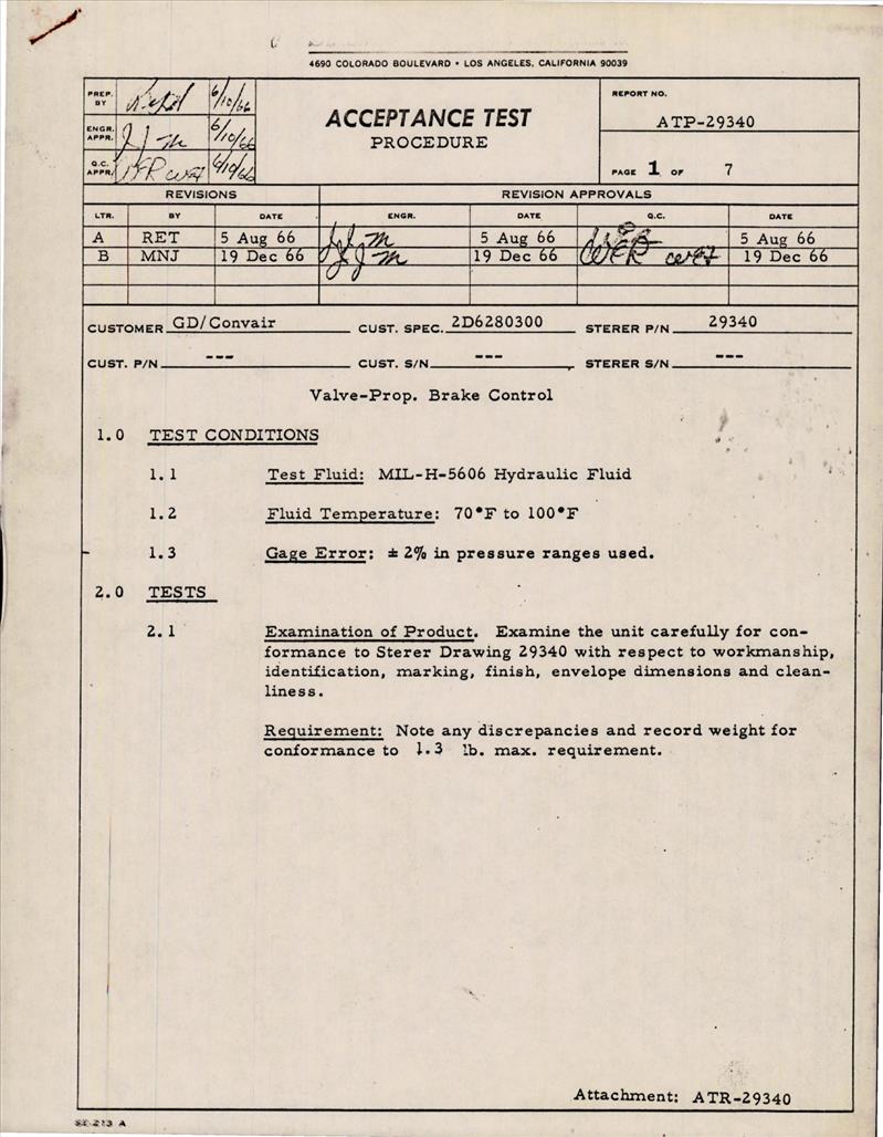 Acceptance Test Procedure for Valve Prop Brake Control - AirCorps Library