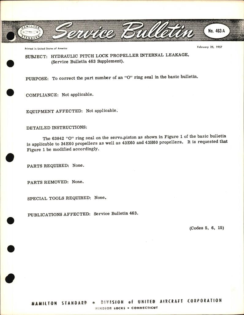 Hydraulic Pitch Lock Propeller Internal Leakage - AirCorps Library