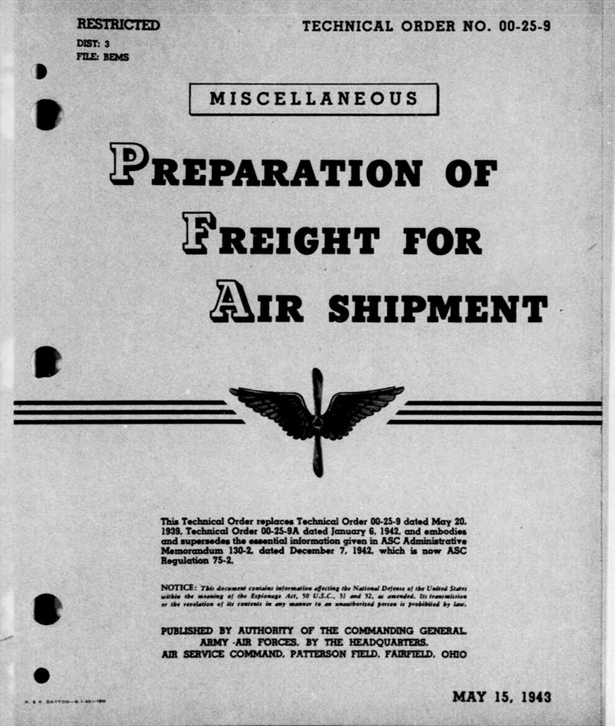 Preparation of Freight for Air Shipment - AirCorps Library