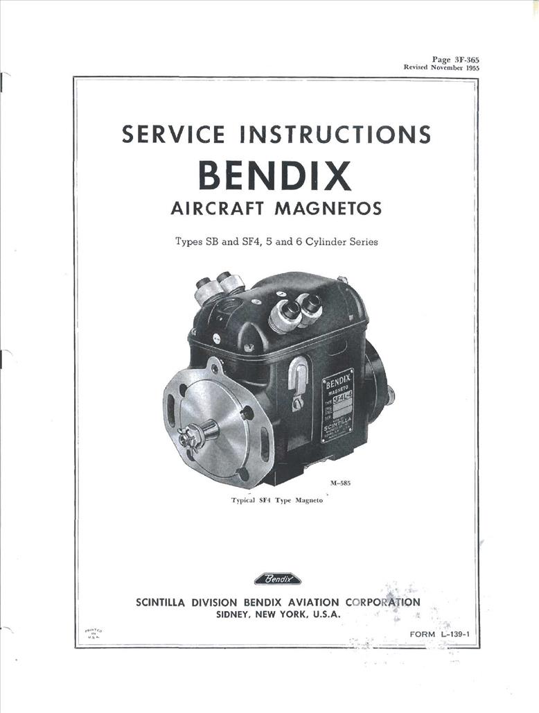 Service Instructions for Bendix Aircraft Magnetos - AirCorps Library