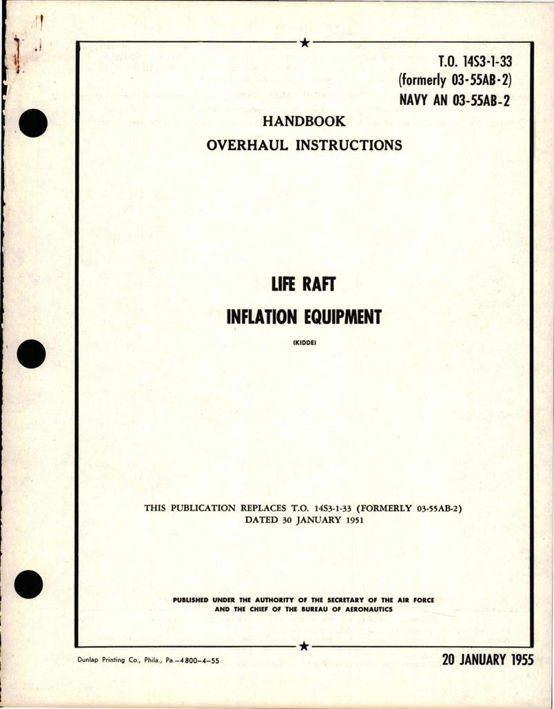 Overhaul Instructions for Life Raft Inflation Equipment - AirCorps Library