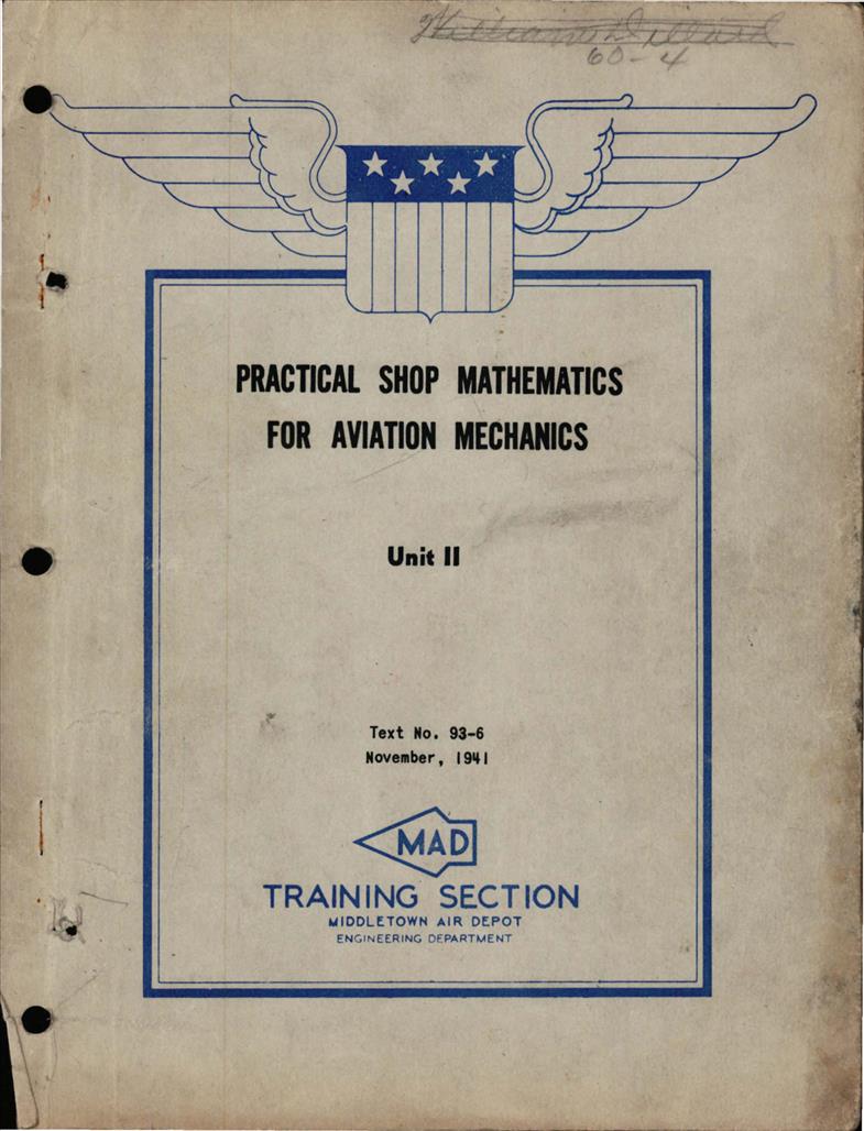 Practical Shop Mathematics for Aviation Mechanics Unit II - AirCorps ...