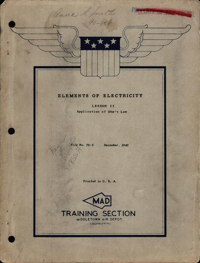 Elements of Electricity - Application of Ohm's Law - Lesson II ...