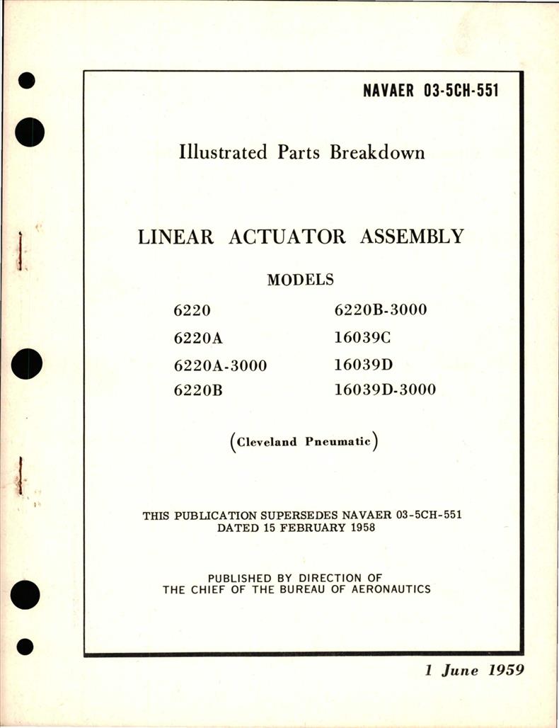 Illustrated Parts Breakdown for Linear Actuator Assembly - AirCorps Library