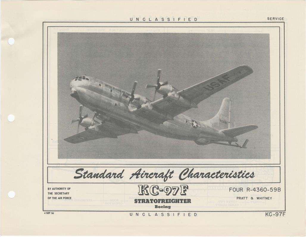 KC-97F Boeing Stratofreighter - Standard Aircraft Characteristics ...