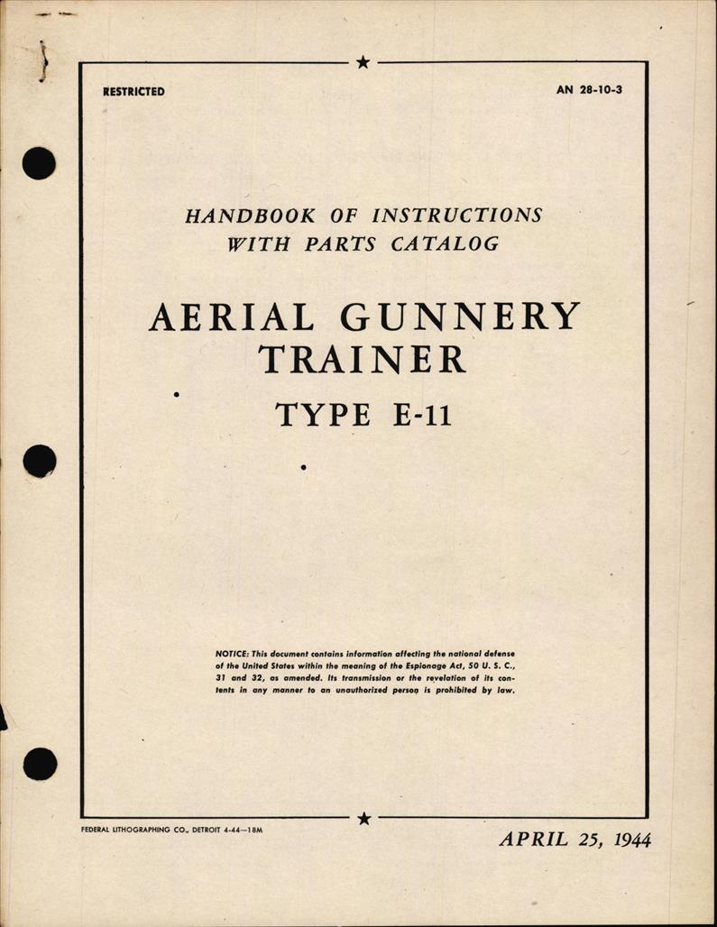 Aircrewman's Gunnery Manual - AirCorps Library