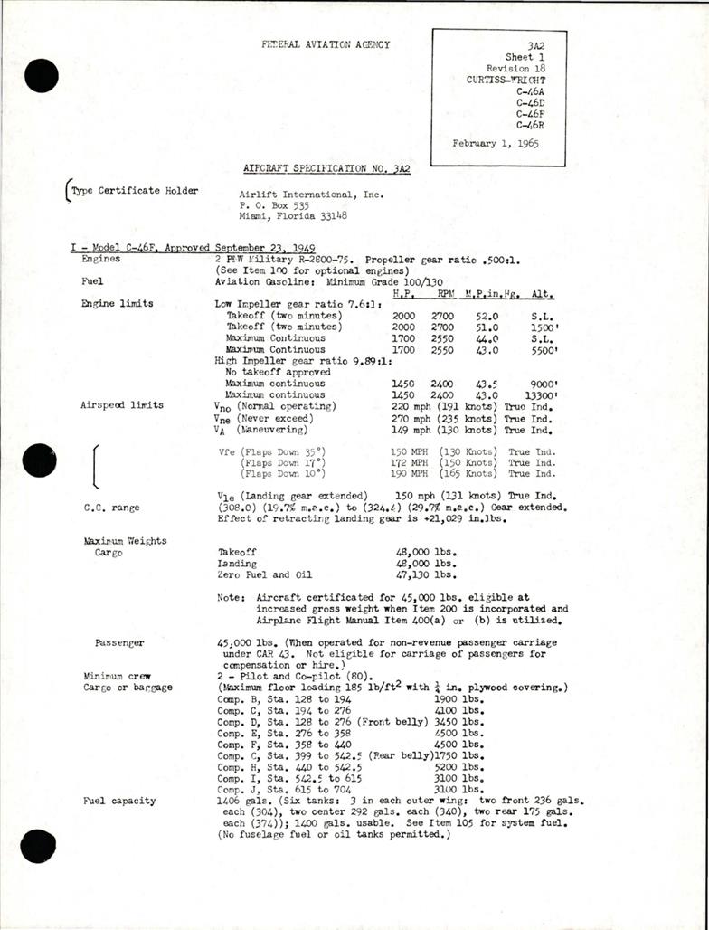 C-46A, C-46D, C-46F, C-46R - AirCorps Library