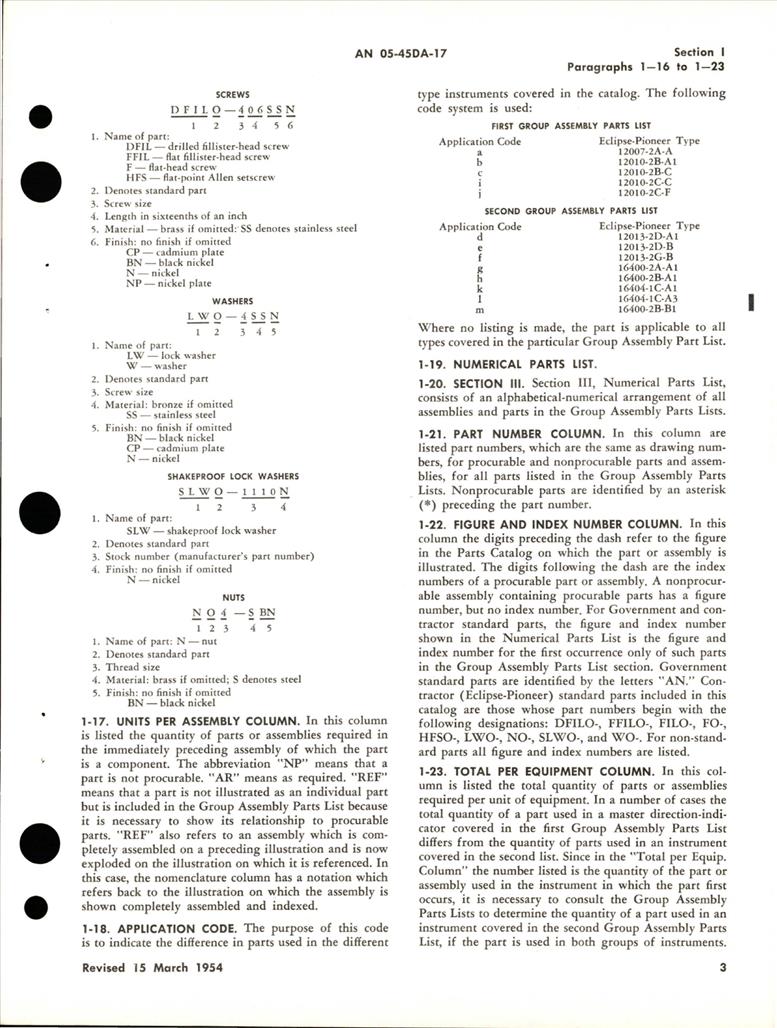 Parts Catalog for Master Direction Indicators - AirCorps Library