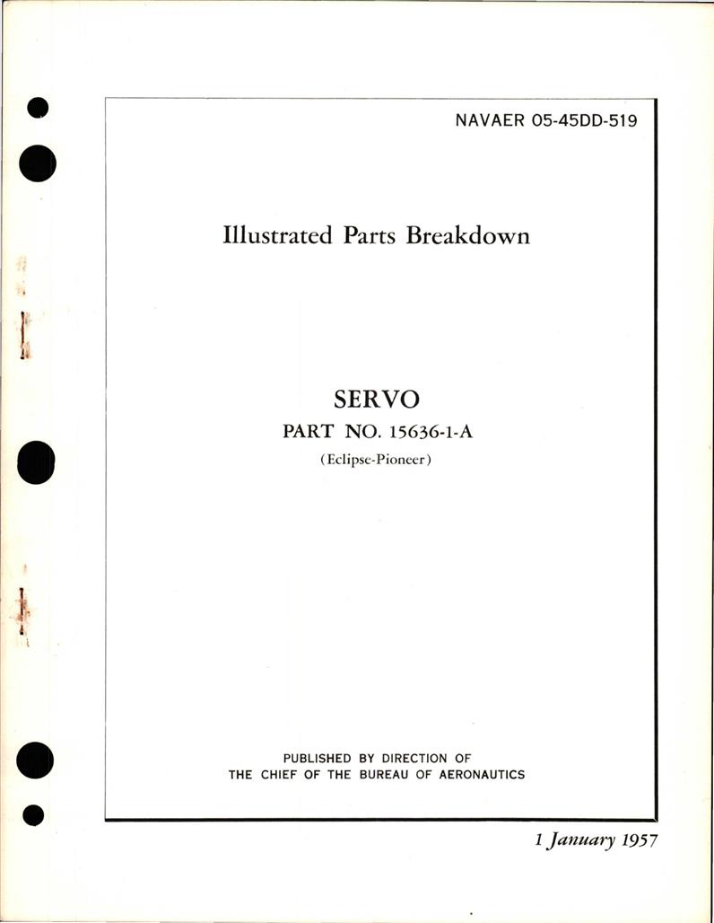 Illustrated Parts Breakdown for Servo - Part 15636-1-A - AirCorps Library