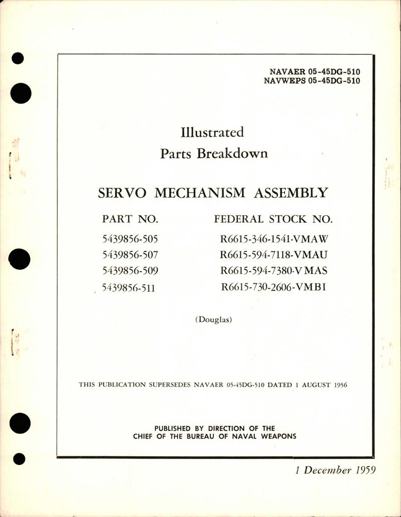 Illustrated Parts Breakdown for Servo Mechanism Assembly - AirCorps Library