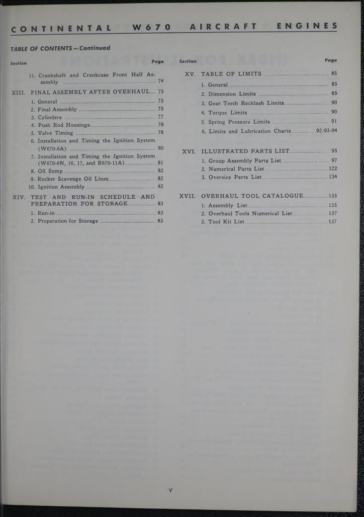 Operation and Maintenance Instructions for W670 Series Engines ...