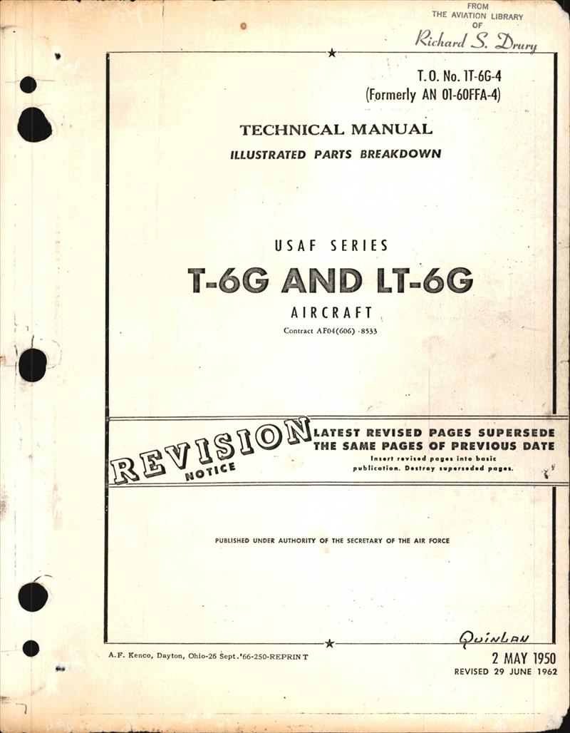 Illustrated Parts Breakdown for T-6G and LT-6G - AirCorps Library