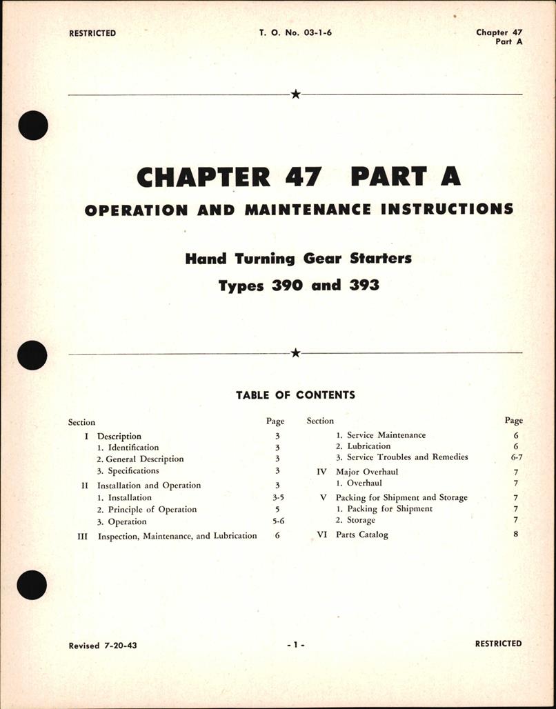 Operation and Maintenance Instructions for Hand Turning Gear Starters ...