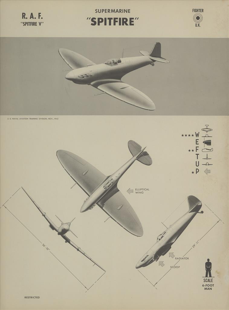 Spitfire Recognition Poster - AirCorps Library