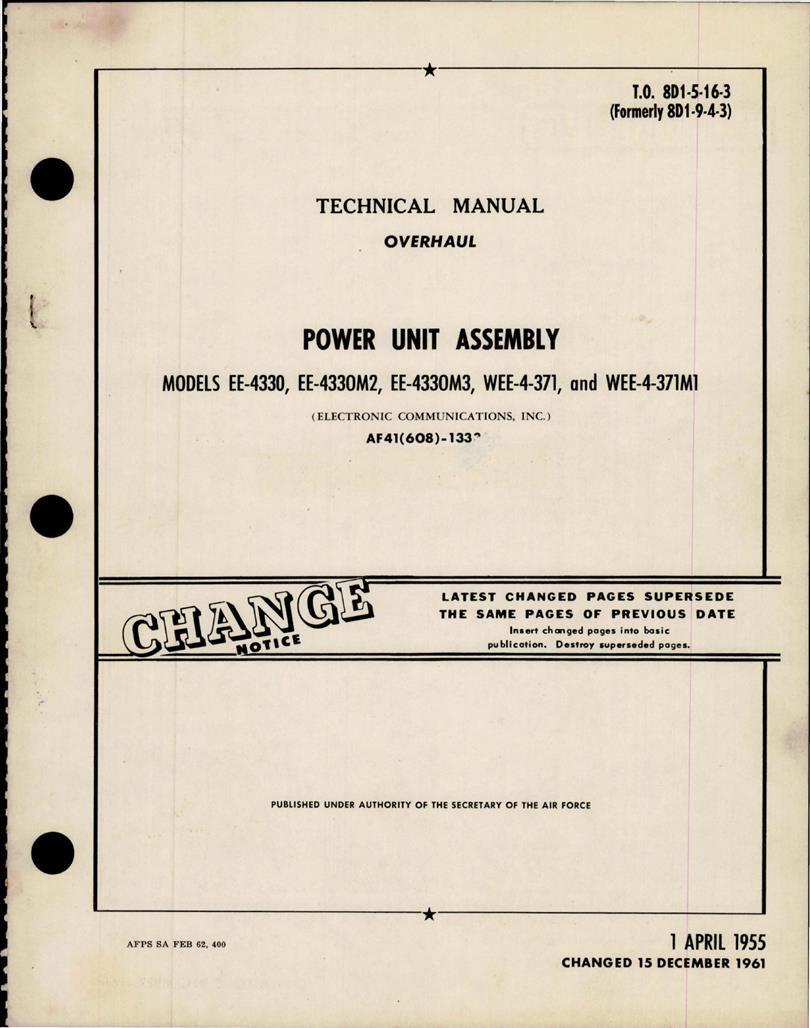 Overhaul Manual for Tank Units - AirCorps Library