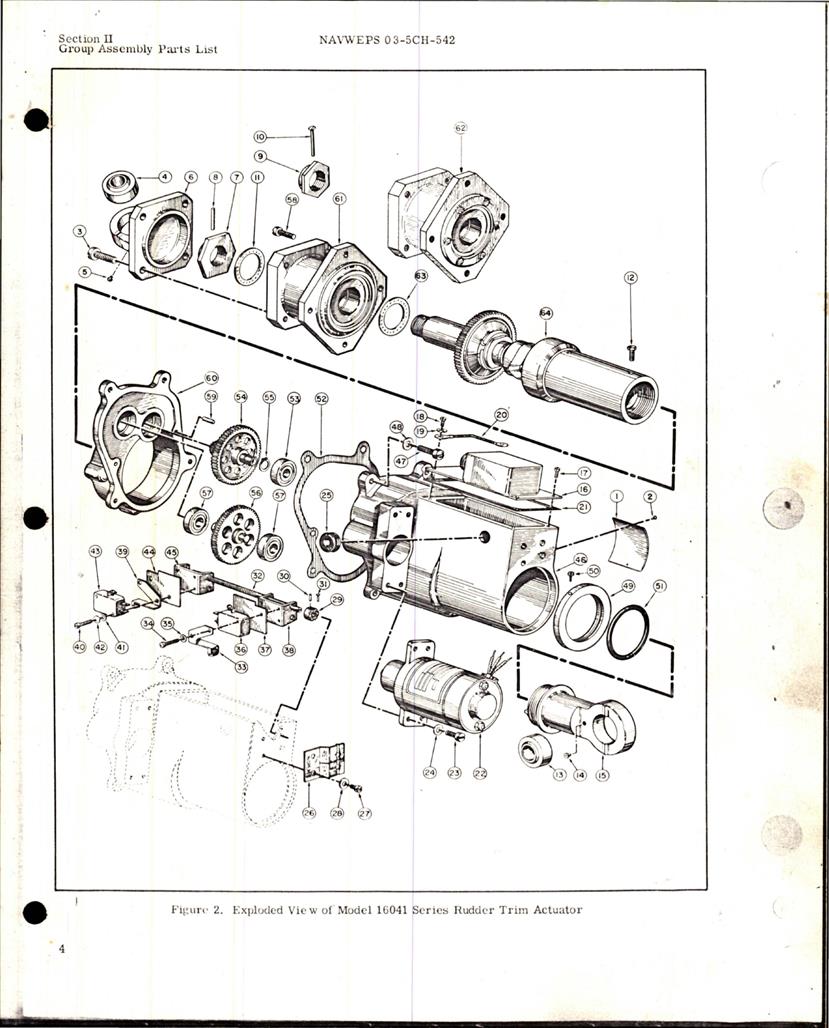 Illustrated Parts Breakdown for Rudder Trim Actuator - AirCorps Library