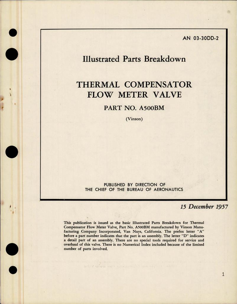 Illustrated Parts Breakdown for Thermal Compensator Flow Meter Valve ...