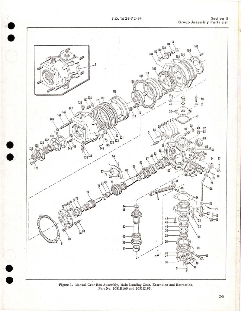 Illustrated Parts Breakdown for Manual Gear Box Assembly, Main Landing ...