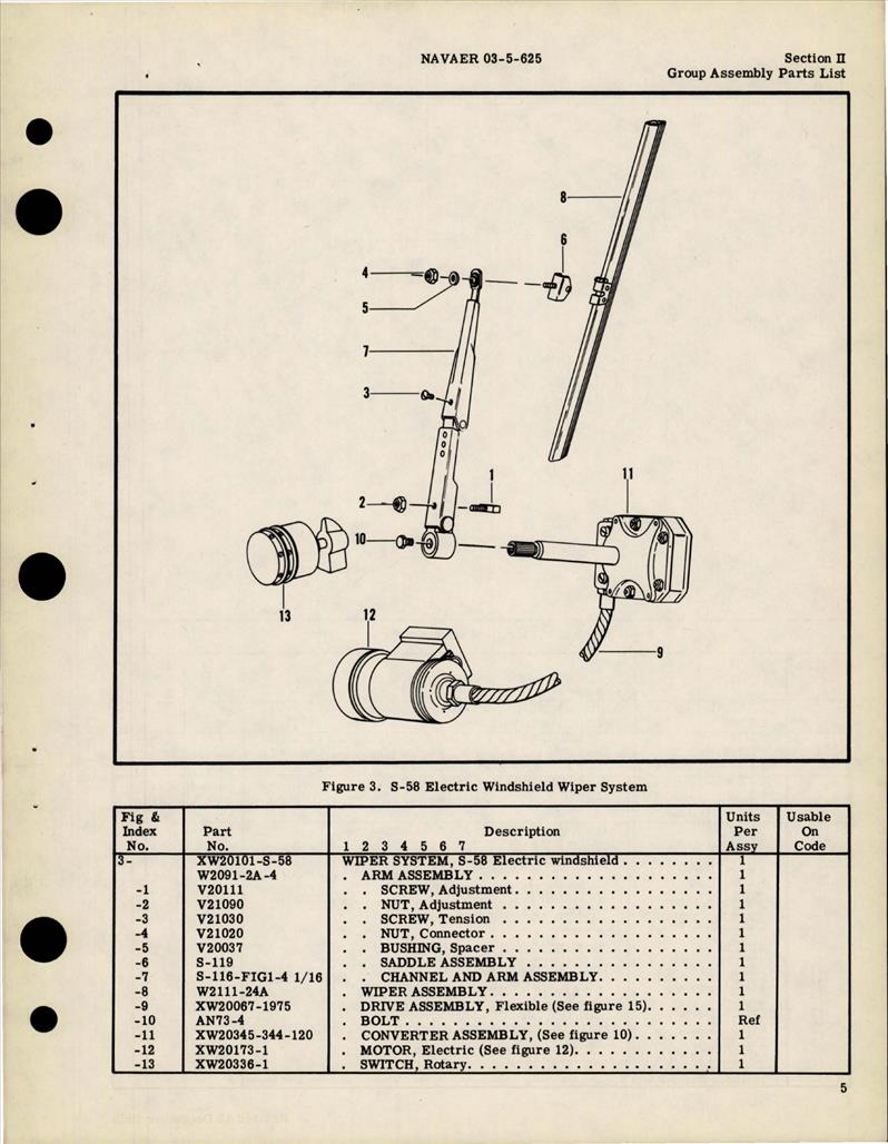 Illustrated Parts Breakdown for Electric Windshield Wiper Systems ...