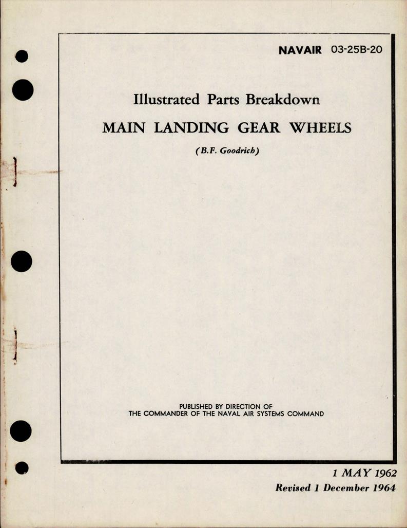 Illustrated Parts Breakdown for Main Landing Gear Wheels - AirCorps Library