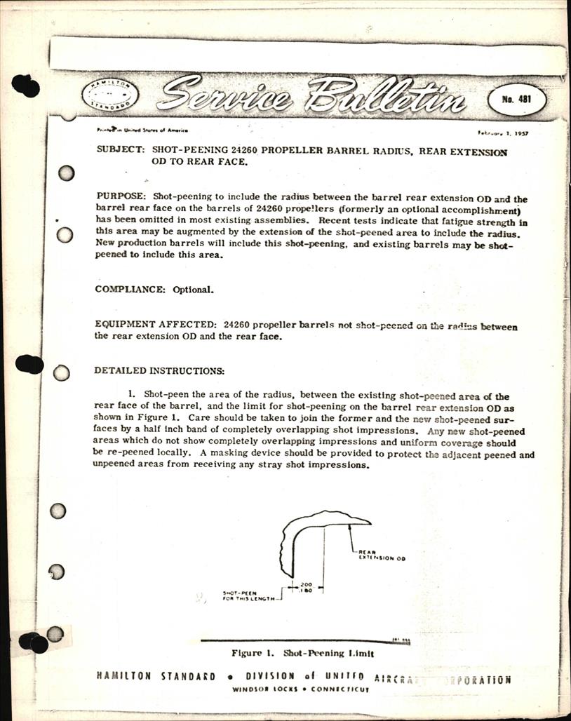 Shot-Peening 24260 Propeller Barrel Radius, Rear Extension OD to Rear ...