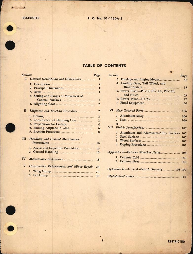 Erection and Maintenance Instructions for PT-19 Series - AirCorps Library