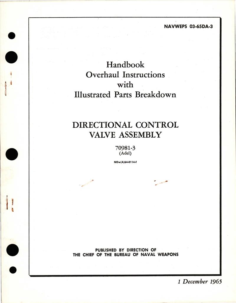 Overhaul Instructions with Illustrated Parts Breakdown for Directional ...