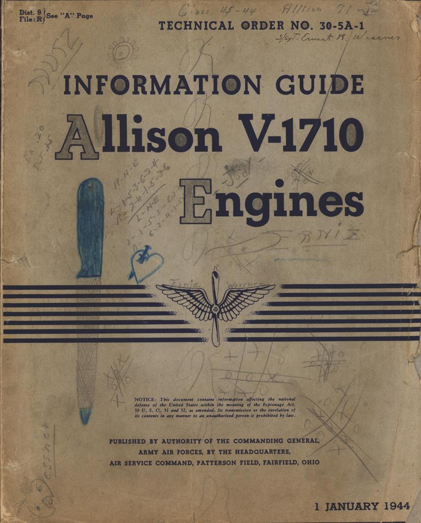 Information Guide for Allison V-1710 E and F Engines - AirCorps Library