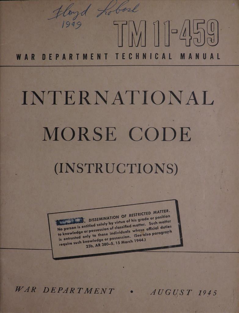 International Morse Code Instructions - AirCorps Library