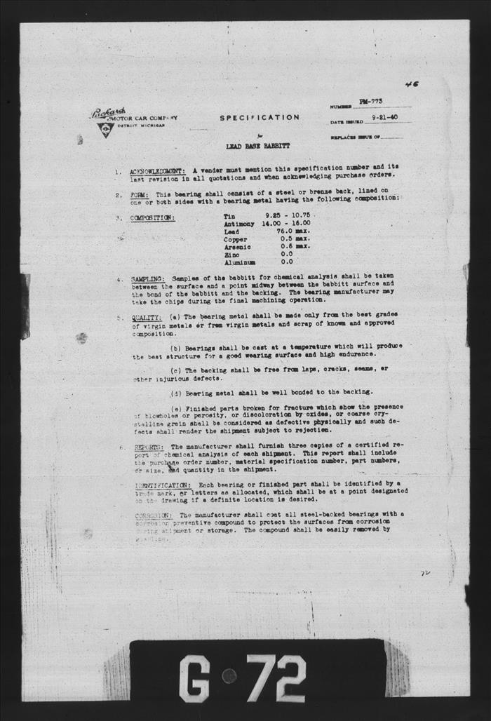 Lead Base Babbitt - AirCorps Library