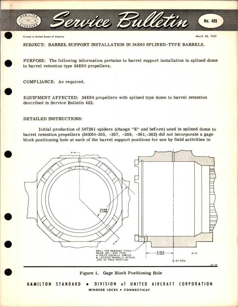 Barrel Support Installation in 34E60 Splined Type Barrels - AirCorps ...