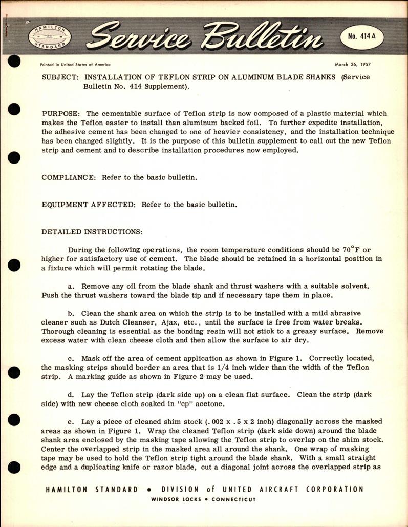Installation of Teflon Foil of Aluminum Blade Shanks - AirCorps Library