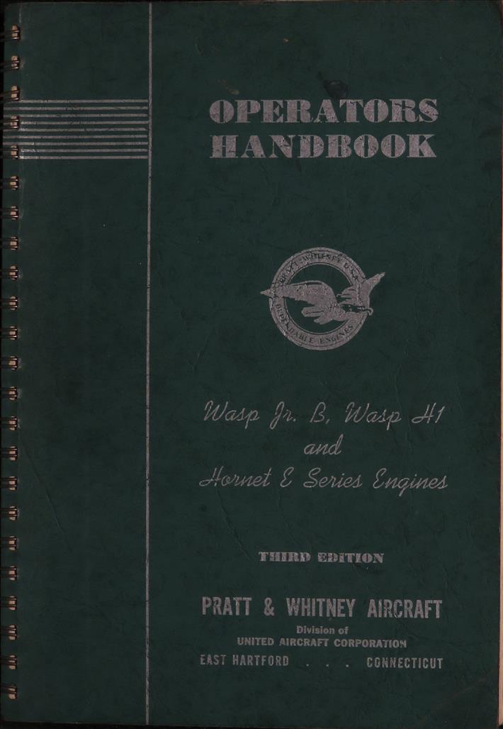 Operators Handbook for Wasp Jr, Wasp H1, and Hornet E Series Engines ...