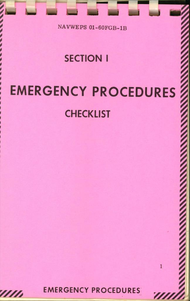 Pilot's Natops Pocket Check List for T-28B-C Aircraft - AirCorps Library