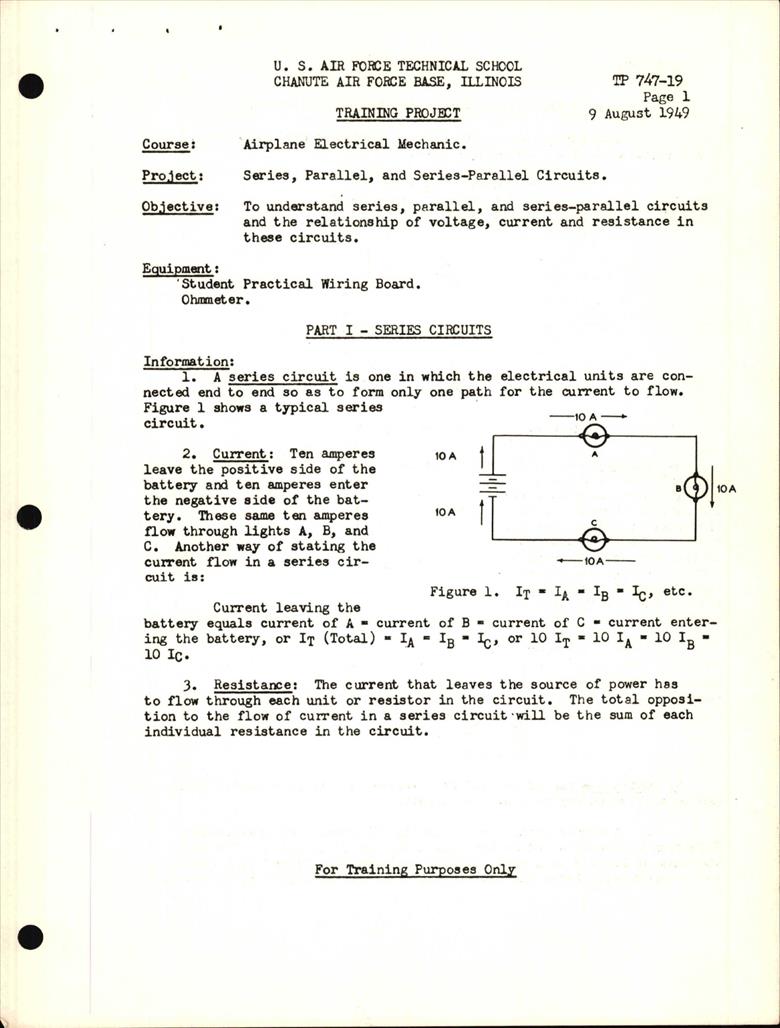 Training Project, Series, Parallel, and Series-Parallel Circuits ...