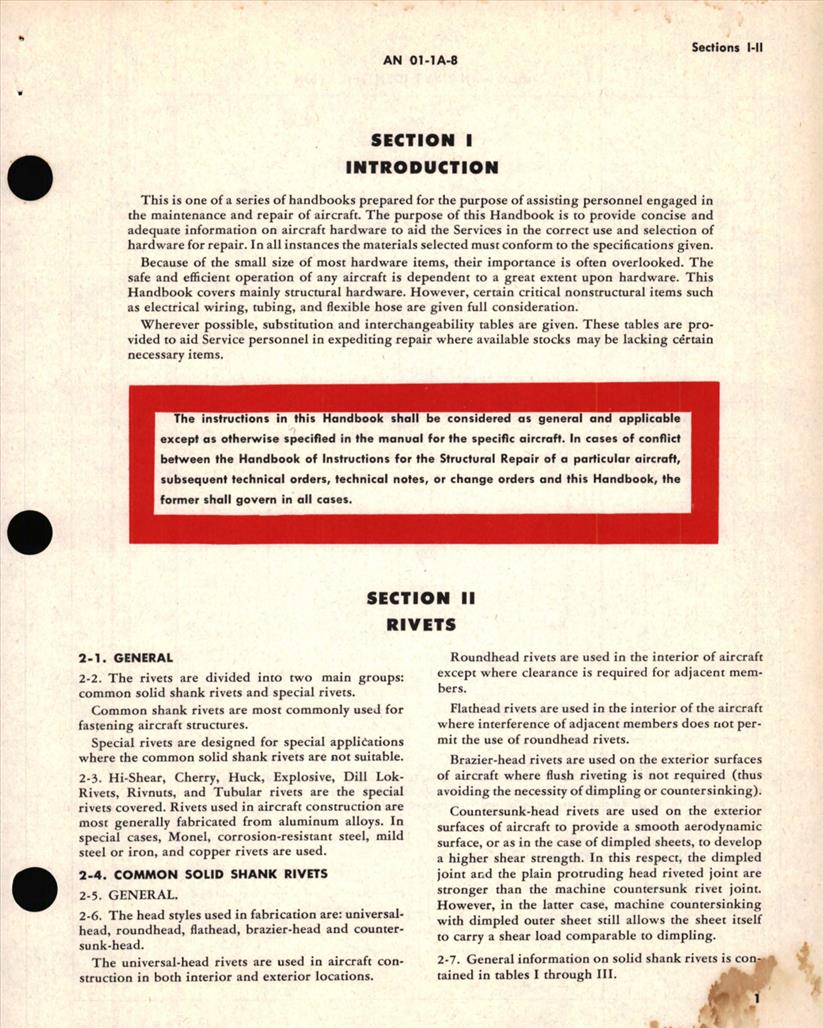 Engineering Handbook Series for Aircraft Repair for Aircraft Structural ...